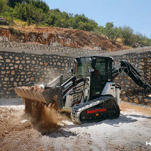 Compact backhoe loader - HMK 62 T - HIDROMEK co. - compact / mini