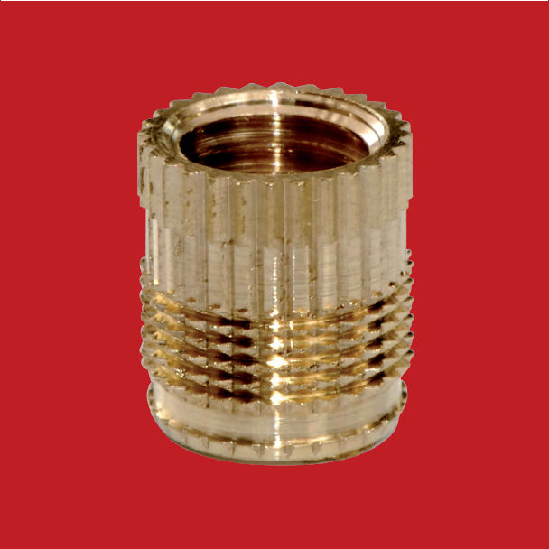 Threaded insert - 40/TH series - SIMAF - brass / for thermoplastics