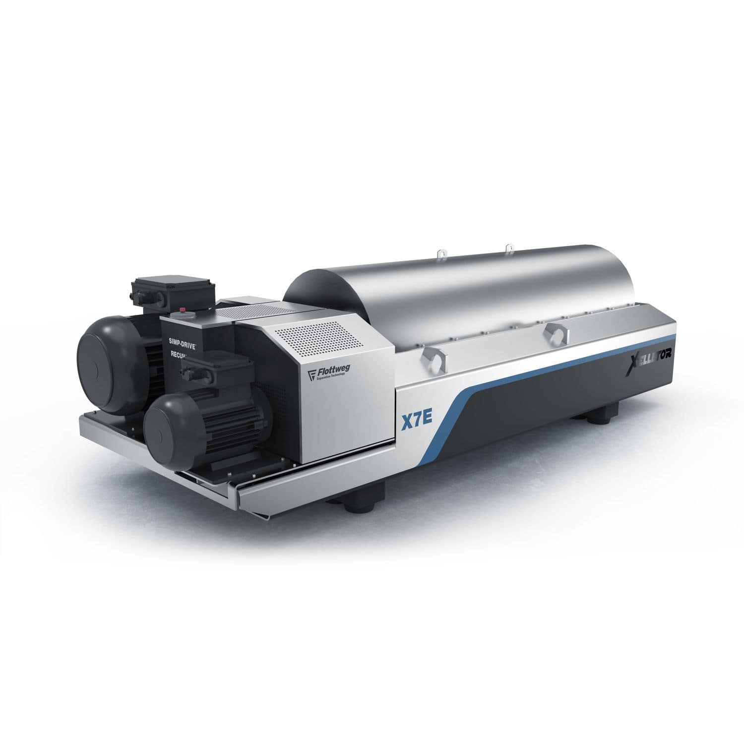 Sludge dewatering decanter - X7E - Flottweg SE - centrifugal / horizontal