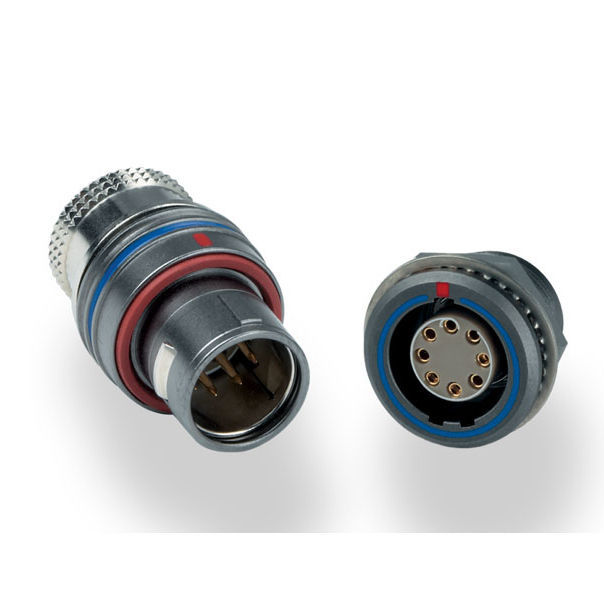 Compact connector - F Series - LEMO - data / fiber optics / crimp