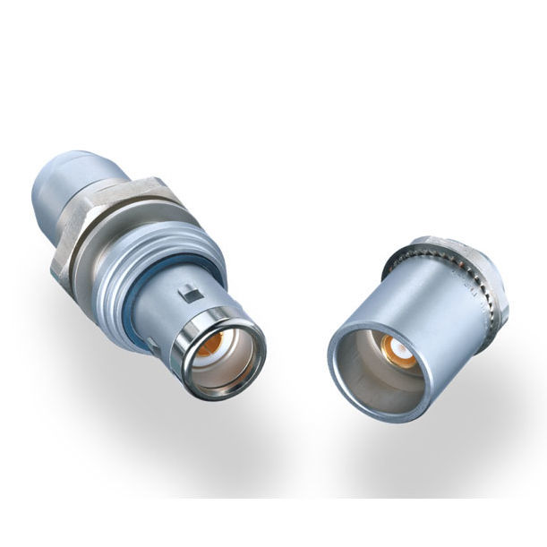 Waterproof connector - 4A Series - LEMO - RF / triaxial / push-pull