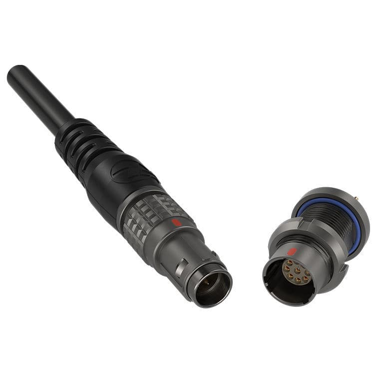 Push-pull connector - D Series - LEMO - data / PCB / overmolded