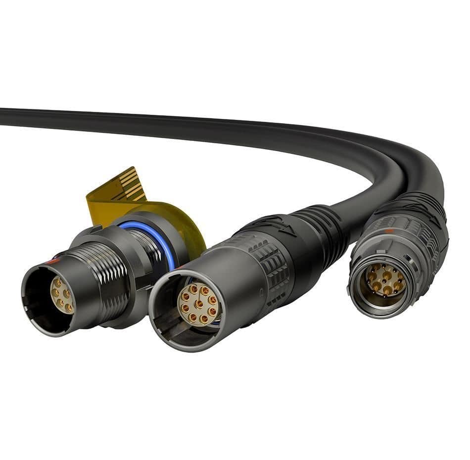 Hybrid connector - OPTIMA D Series - LEMO - data / electrical power ...