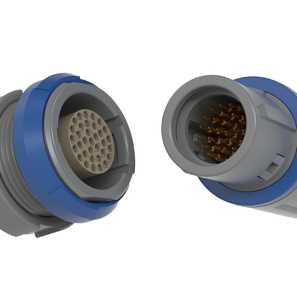 Electrical power supply connector - REDEL 2P - LEMO - high-voltage ...