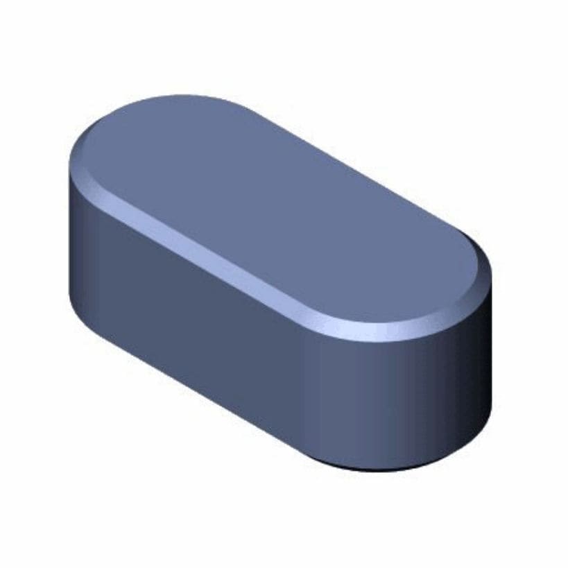 DIN 6885 A feather key - Form A series - Chiavette Unificate S.p.A.