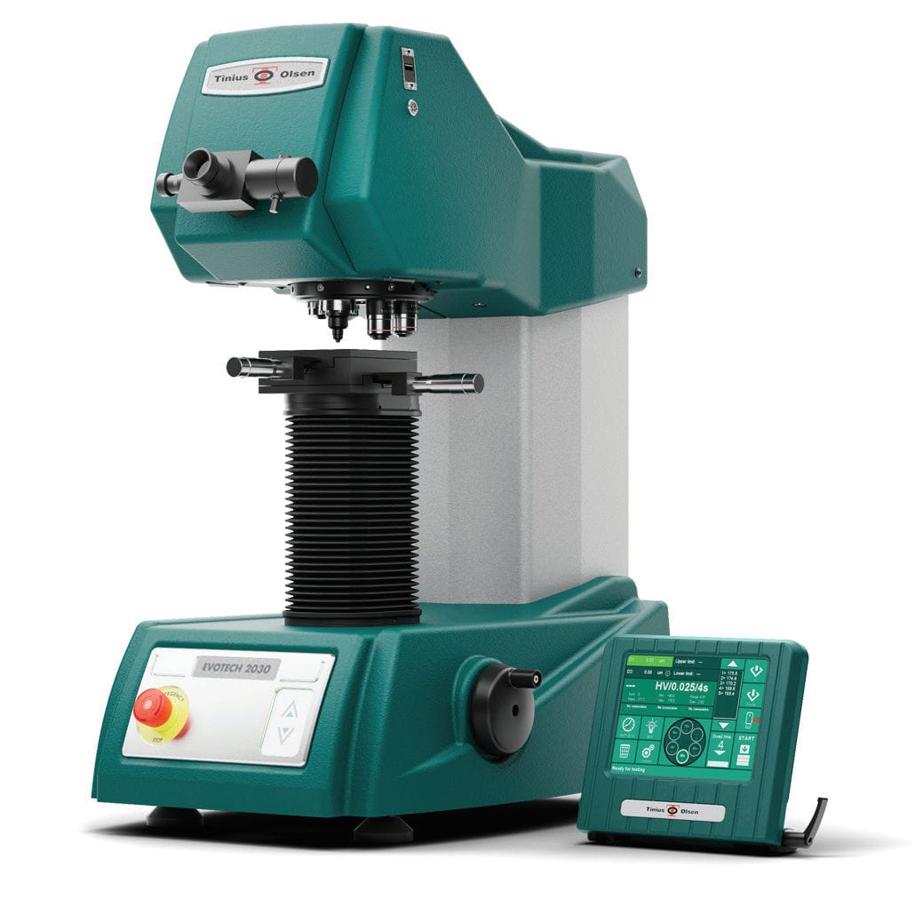 Knoop/Vickers indentation hardness tester - Evotech 2030 - Tinius Olsen ...