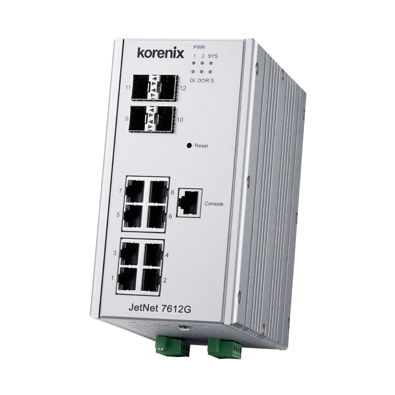 Managed ethernet switch - JetNet 7612G-4F - Korenix Technology - 12 ...