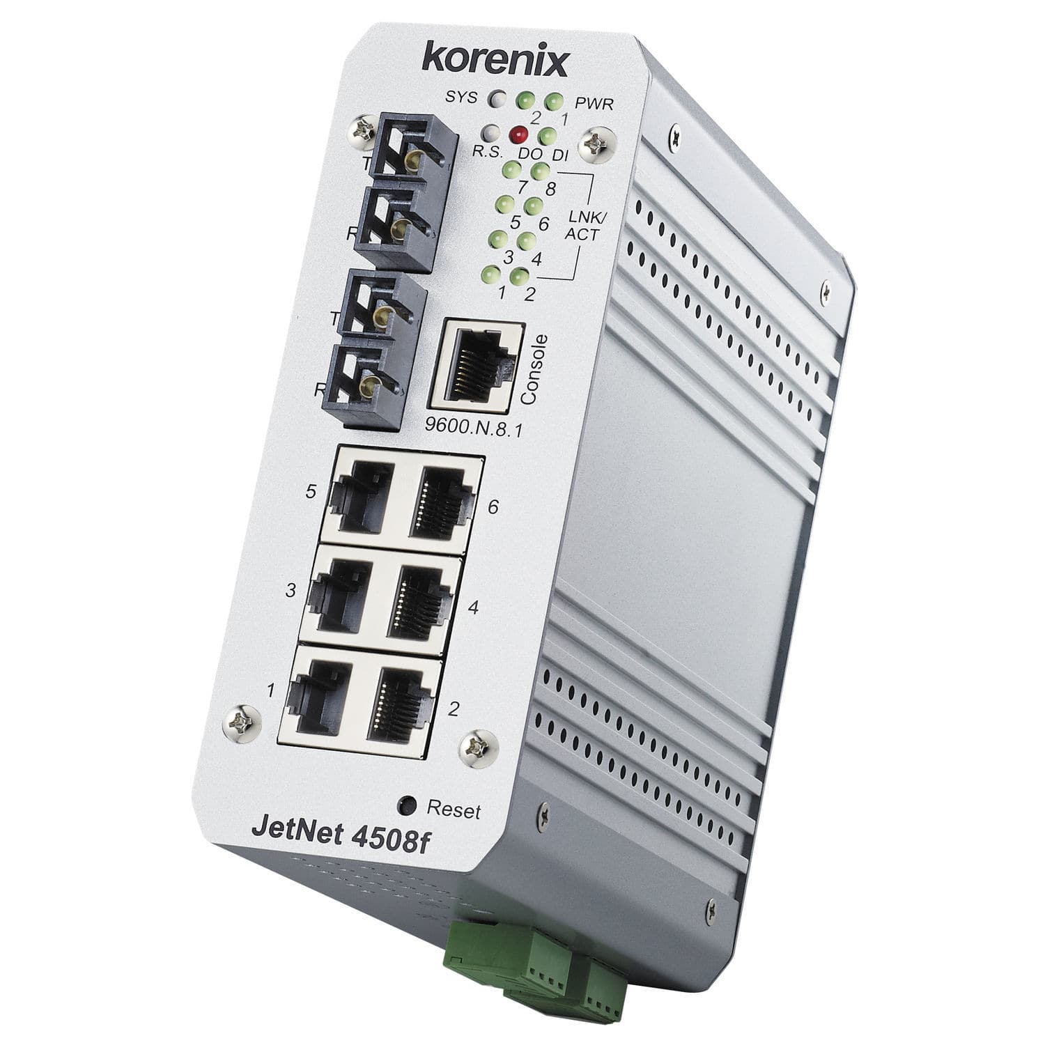 Managed ethernet switch - JetNet 4508f - Korenix Technology - 8 ports ...