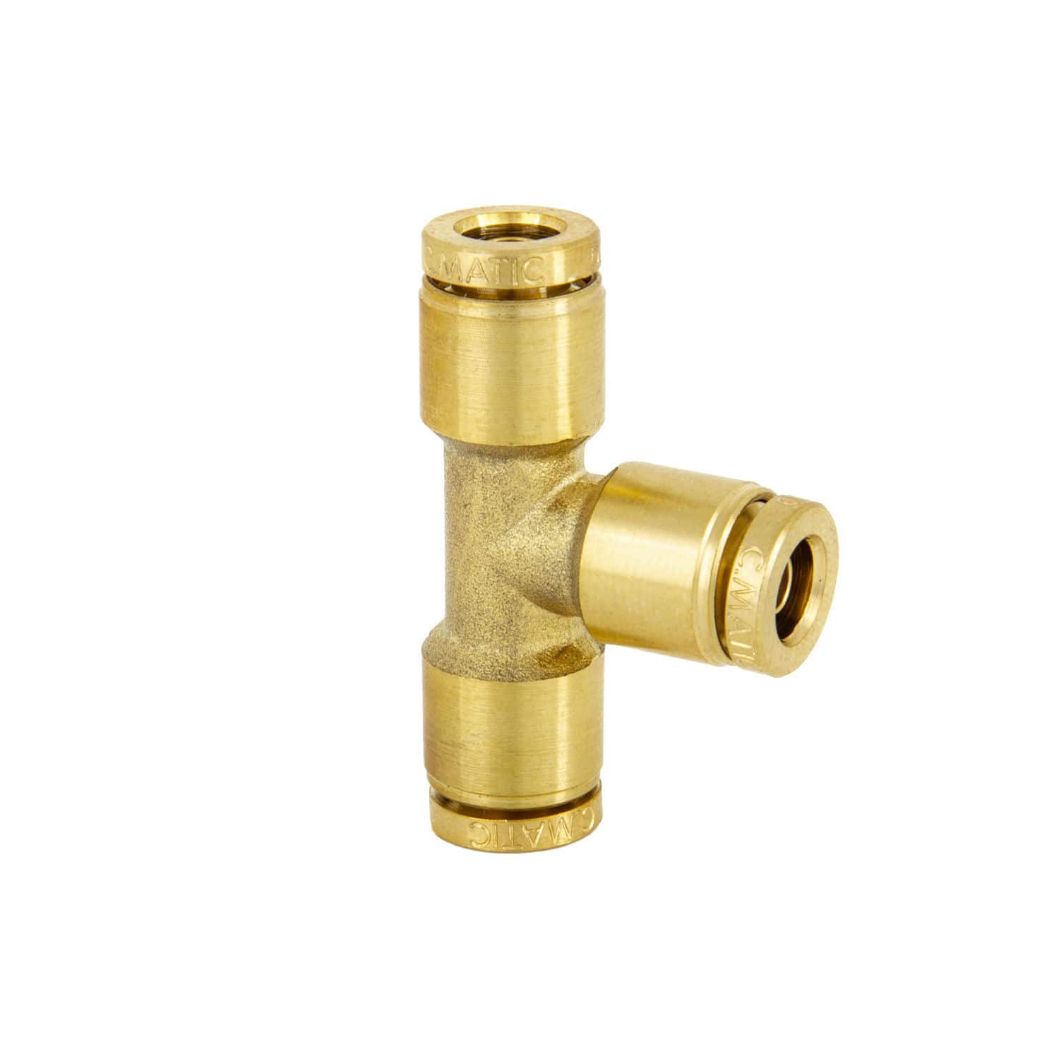 Pneumatic fitting - PT Line - C.Matic S.p.A. - threaded / push-in / elbow