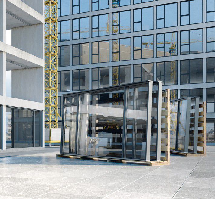 Construction fastening element - SFS group - steel / glass