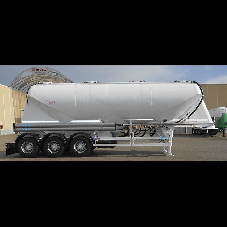 Silo semi-trailer - CM 25 - OMEPS - 3-axle / towed / cement