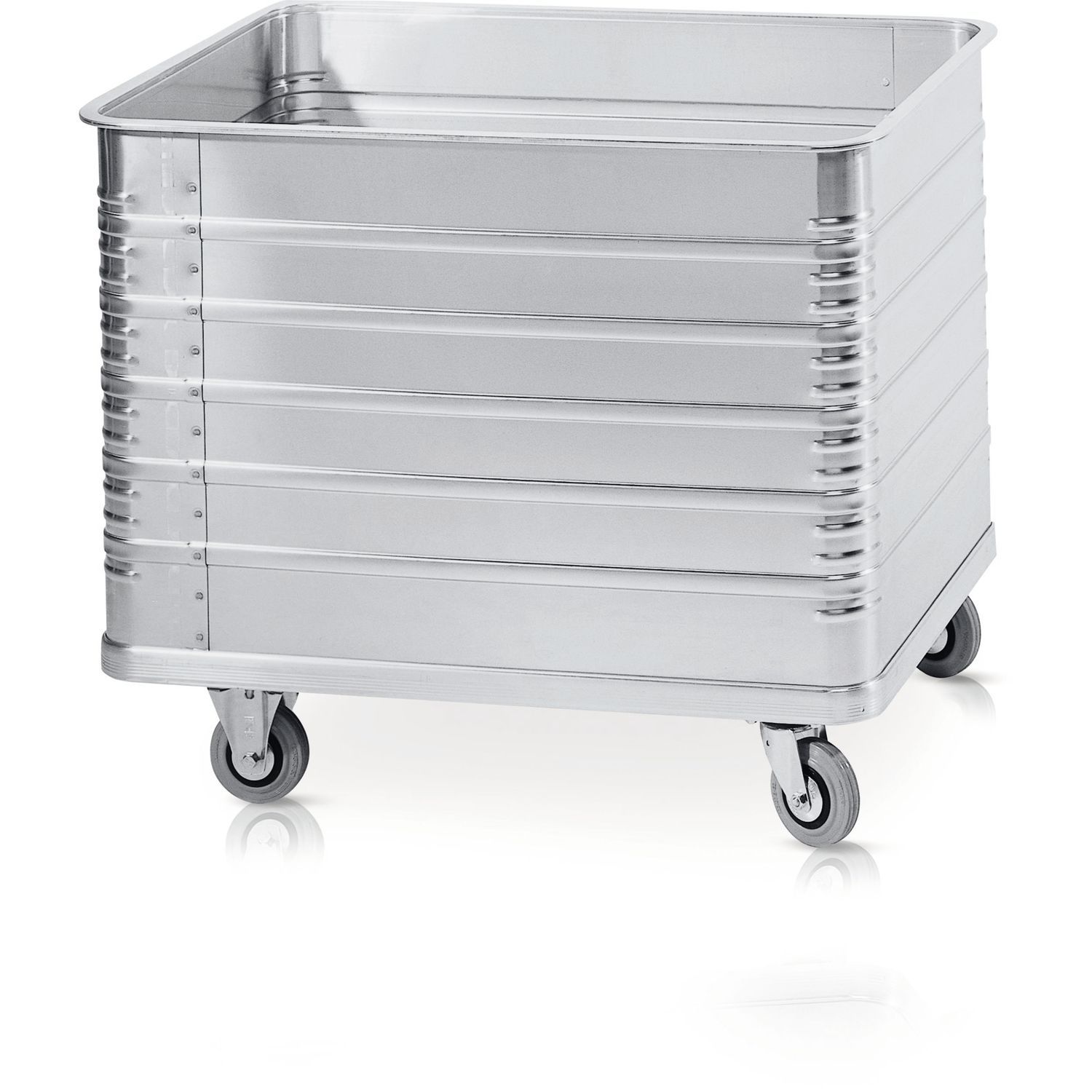 Metal trolley - W 170 - ZARGES - profile / waste / with swivel casters