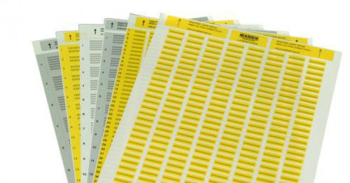 Adhesive label - PLL series - Partex Marking Systems - polyester / sheet