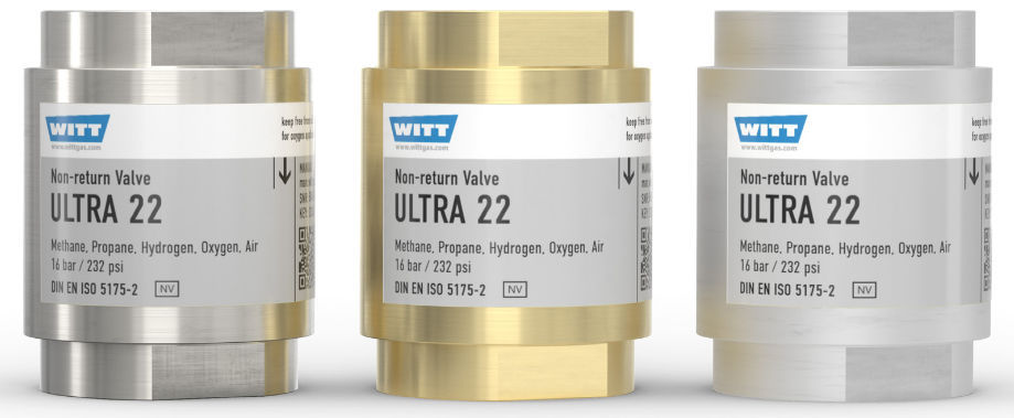 Oxygen non-return valve - ULTRA 22 - WITT-Gasetechnik - for gas / DIN ...