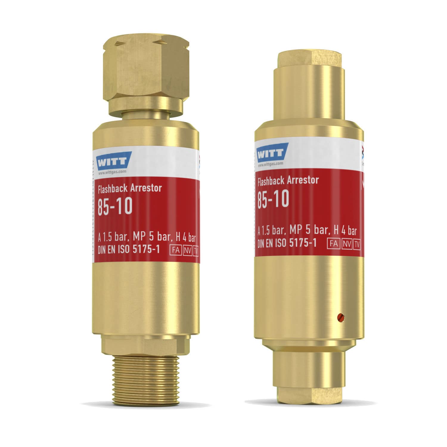 Cutting and welding flashback arrestor - 85-10 - WITT-Gasetechnik - for ...