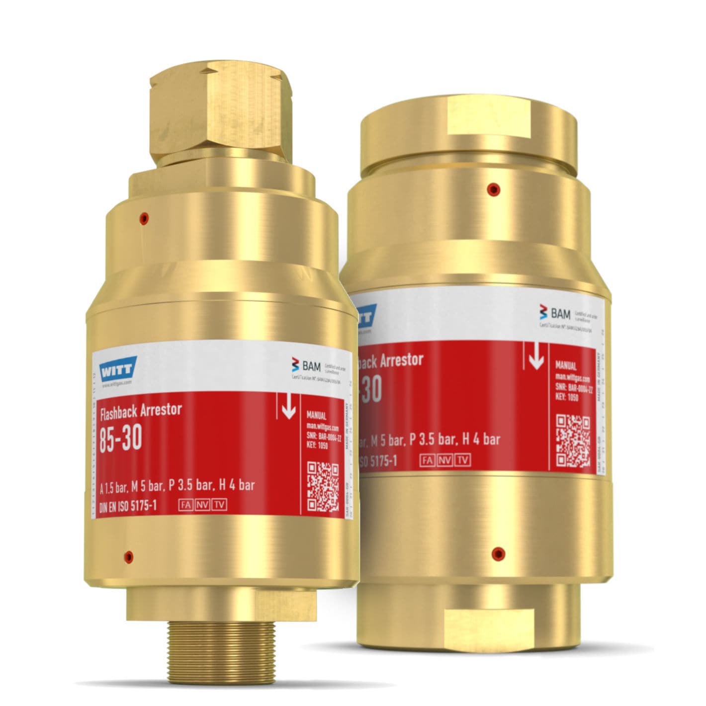 Flashback arrestor for the glass industry - 85-30 - WITT-Gasetechnik ...