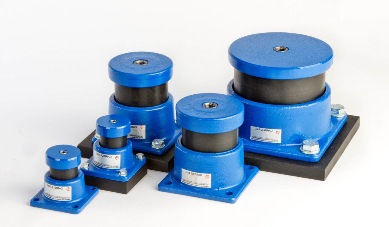 Conical anti-vibration mount - ANG/AF - CARIBUL - steel / alloy / rubber