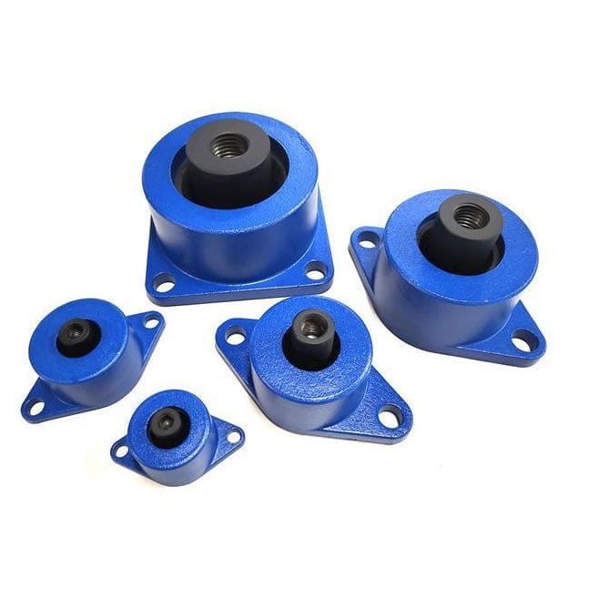 Cylindrical anti-vibration mount - ADGO - CARIBUL - rubber / threaded