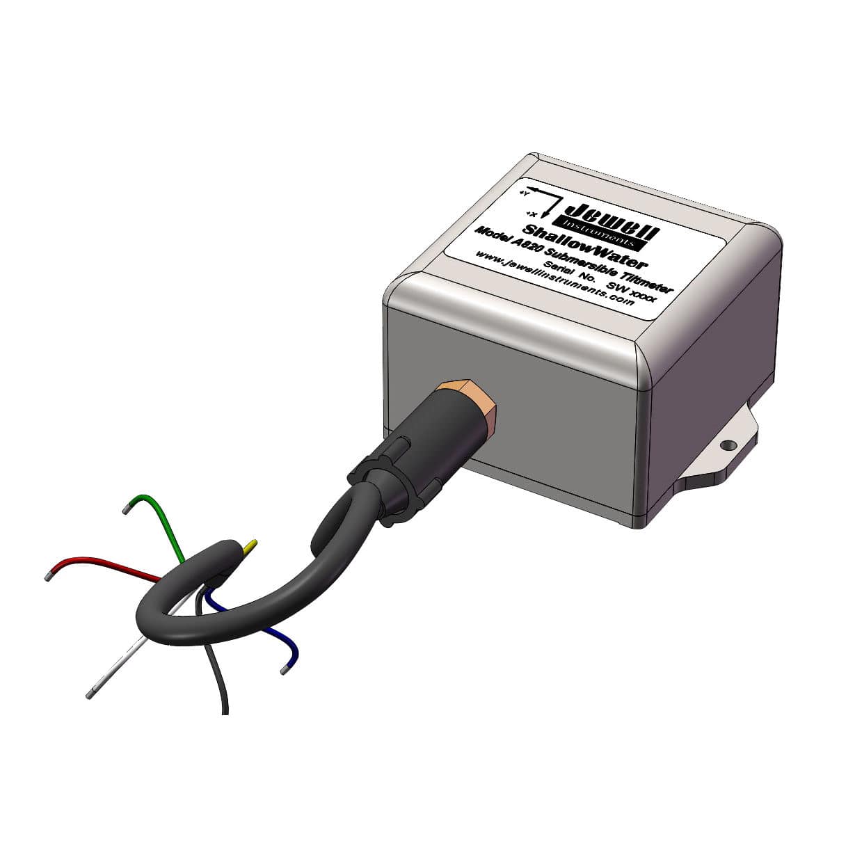 2-axis inclinometer - 820 series - Jewell Instruments - RS-232 / 4-20 ...