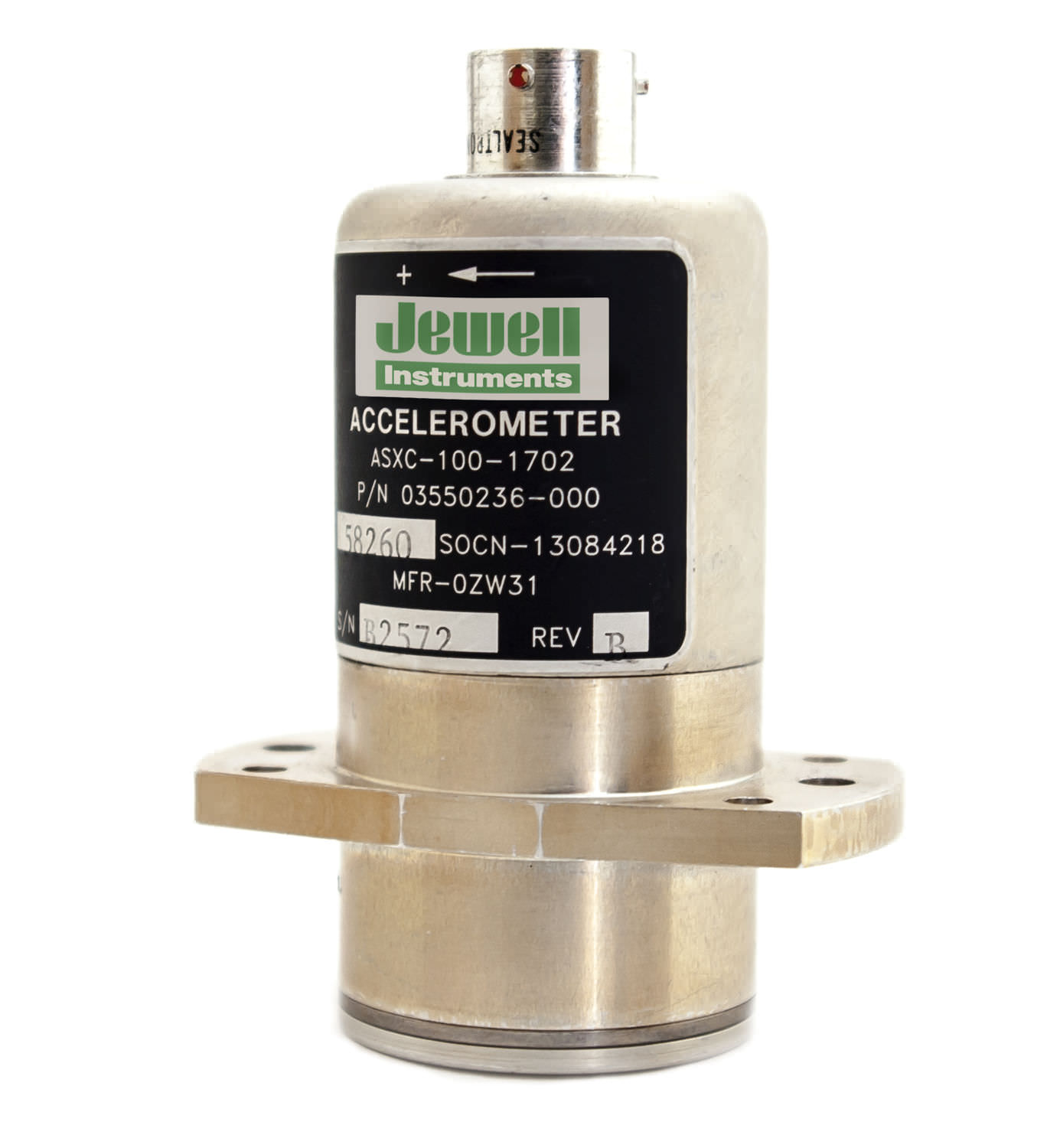 1-axis accelerometer - ASXC Series - Jewell Instruments - shear / angular