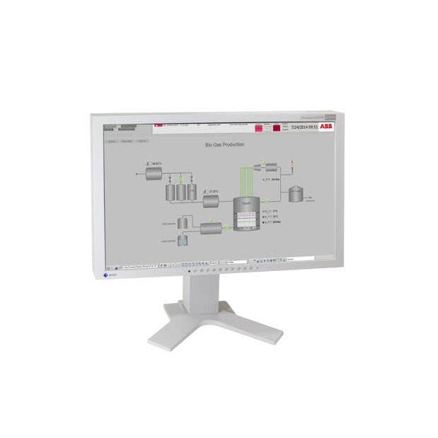 HMI with touch screen - ABB Control Systems - VESA mounting / compact ...
