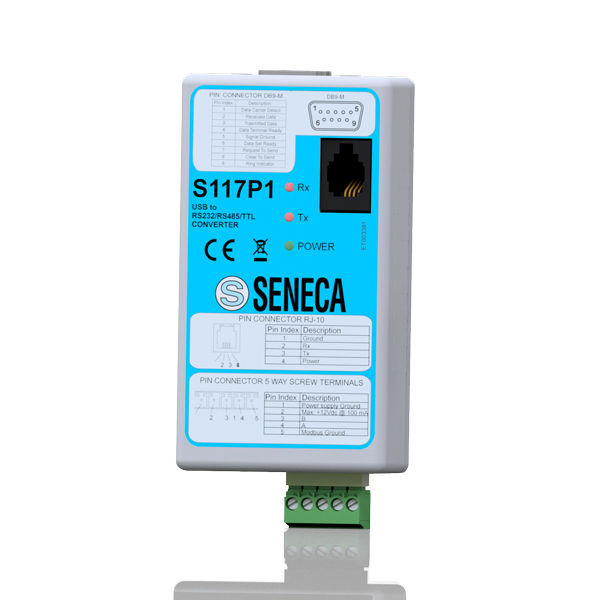 Serial USB converter - S117P1 - SENECA | AUTOMATION INTERFACES - USB ...
