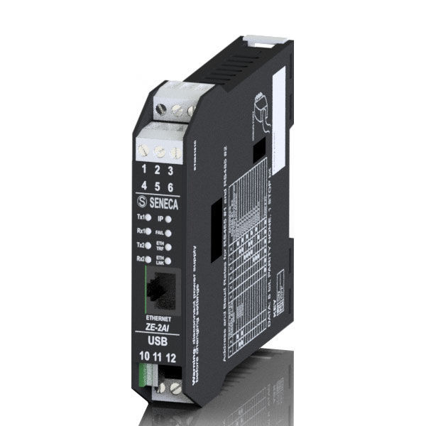 Analog I/O module - ZE-2AI - SENECA | AUTOMATION INTERFACES - Ethernet / Modbus RTU / Modbus TCP