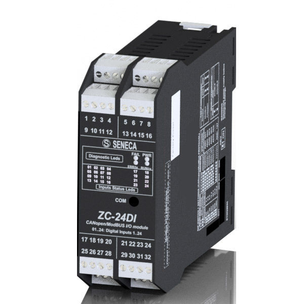 Digital input module - ZC-24DI - SENECA | AUTOMATION INTERFACES - Modbus RTU / RS485 / CANopen