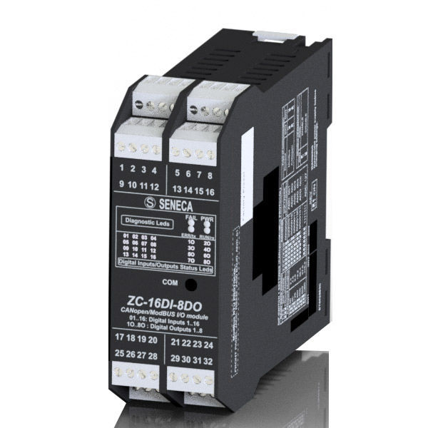 Digital I/O module - ZC-16DI-8DO - SENECA | AUTOMATION INTERFACES ...