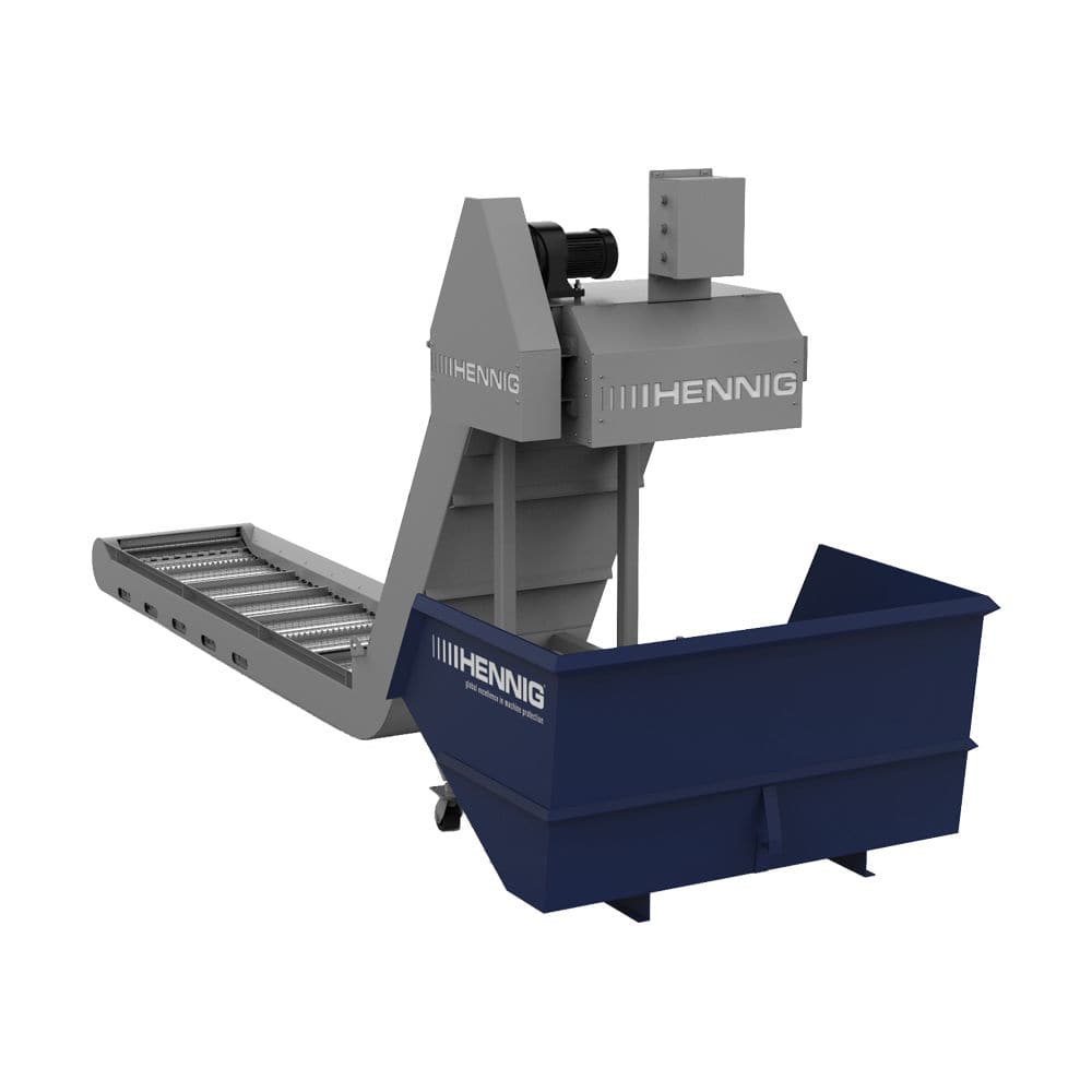 Hinged belt conveyor - Hennig - horizontal / transport / chip