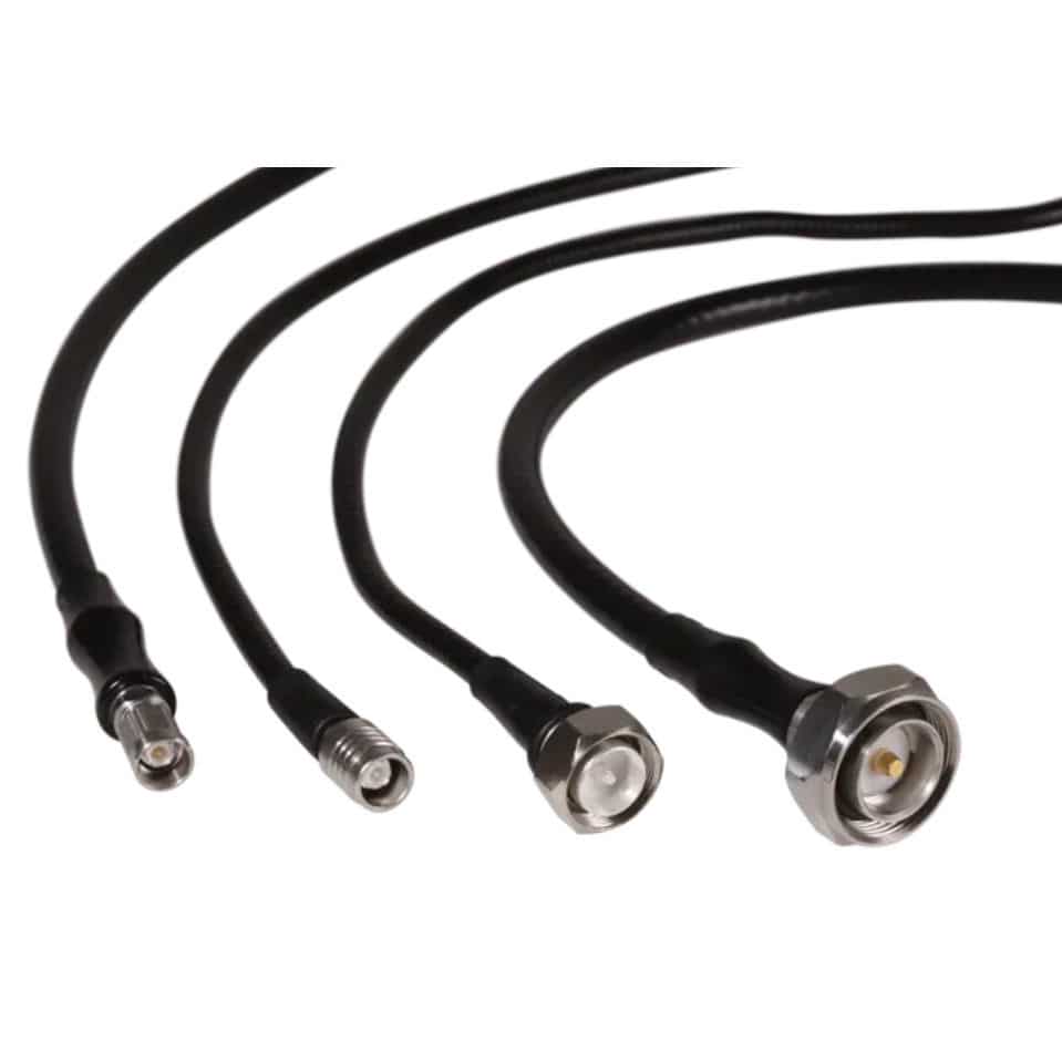 Signal cable harness - LISCA - HUBER+SUHNER - RF / straight / corrugated