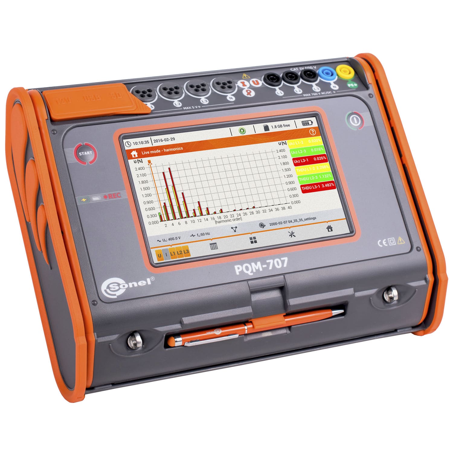 Monitoring analyzer - PQM-707 - Sonel SA - process / for electrical ...