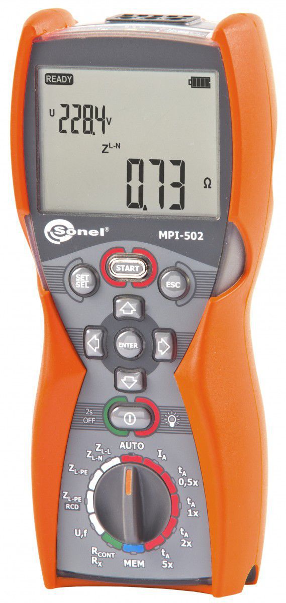 Electrical installation tester - MPI-502 - Sonel SA - voltage ...