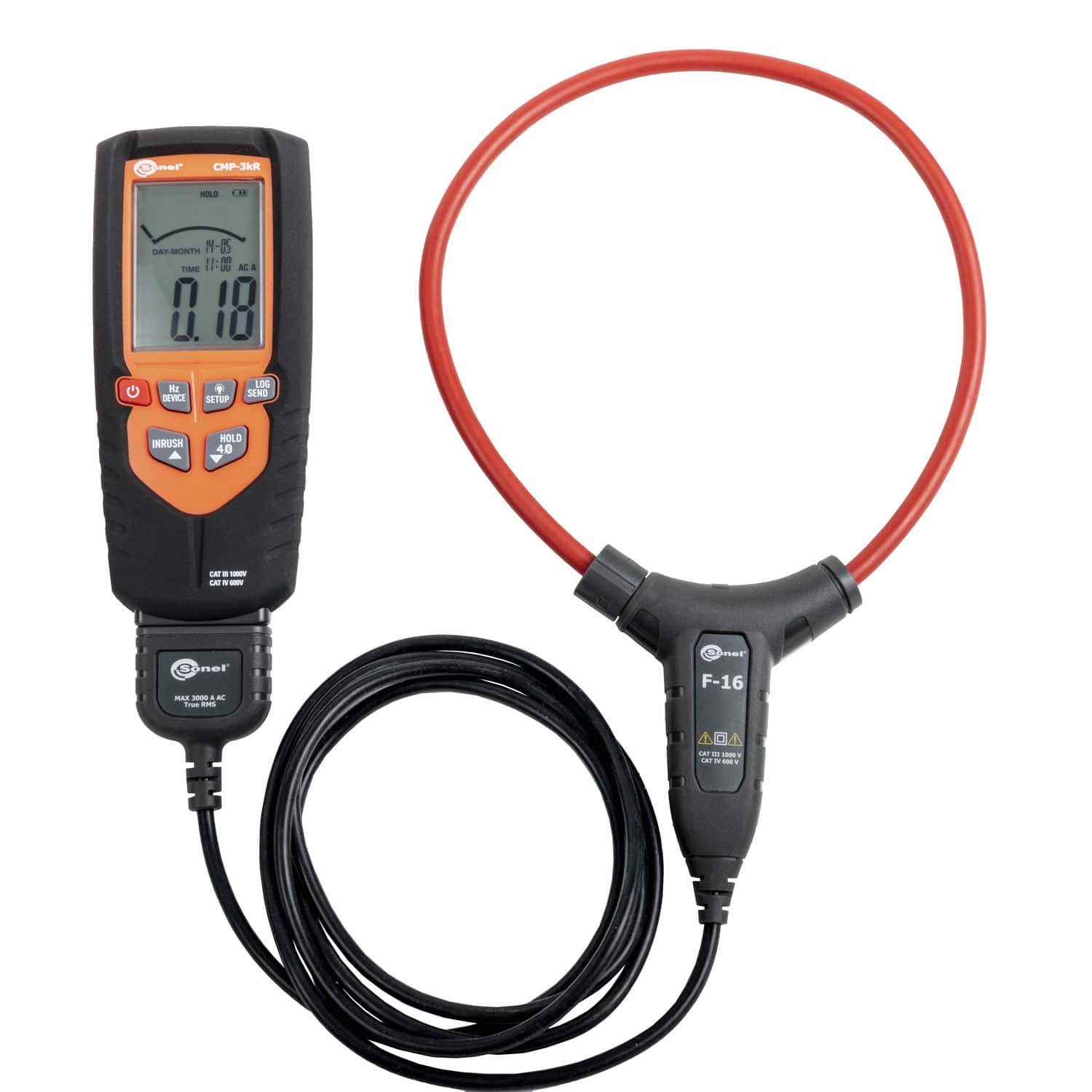 Digital clamp multimeter - CMP-3kR - Sonel SA - portable / cat IV ...
