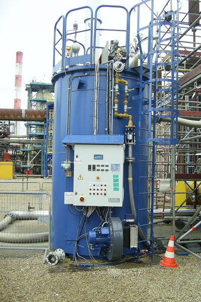 Superheated steam generator - Babcock Wanson - saturated steam / coal ...