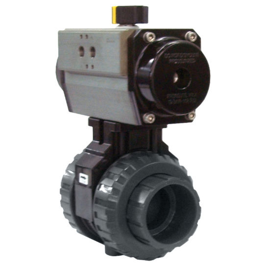 Ball valve - Cepex SER - pneumatically-operated / flow control / compact
