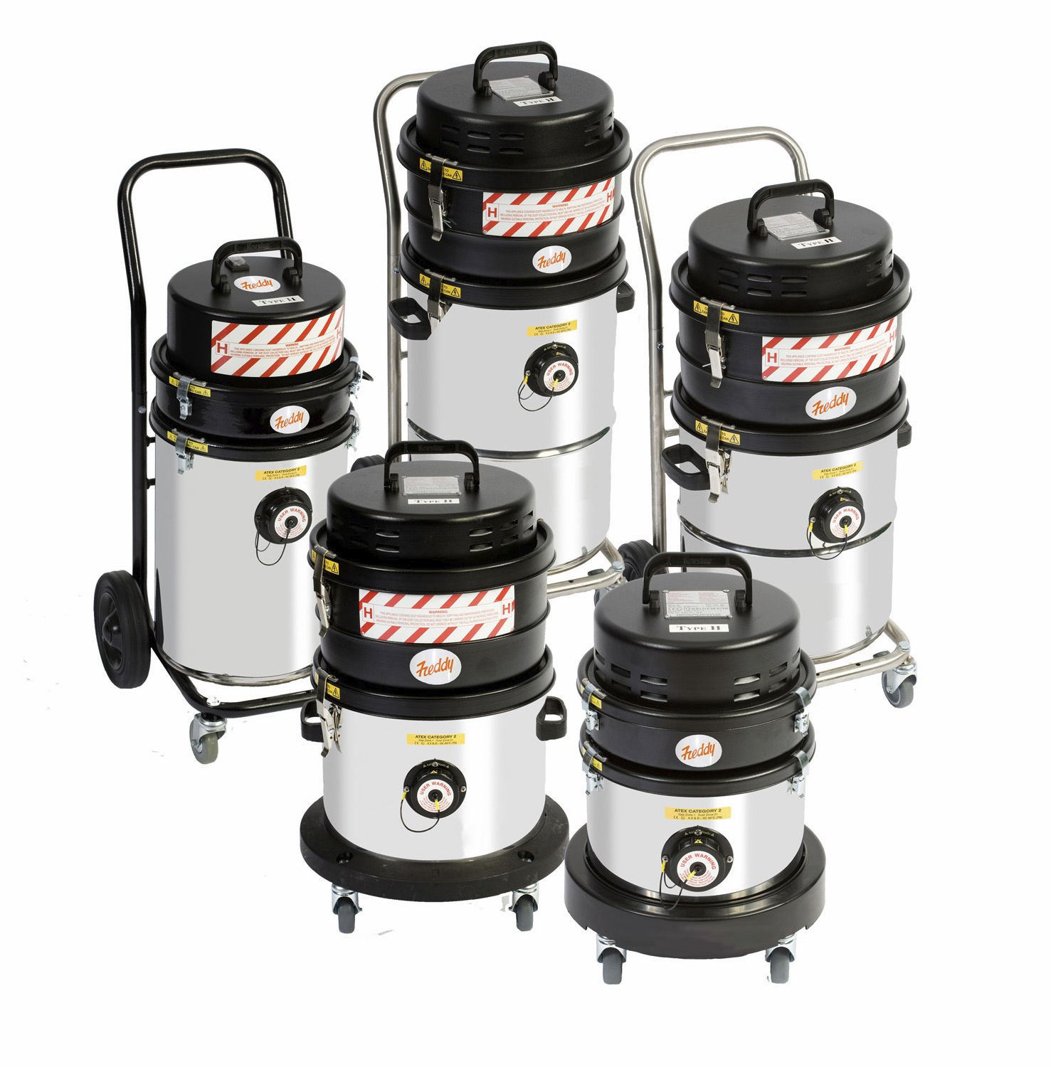 Industrial vacuum cleaner - KAV H - Freddy - dry / single-phase / mobile