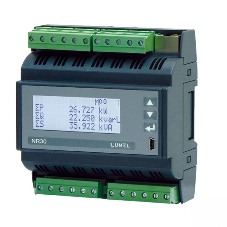 Digital power meter - NR30 - DITEL - three-phase / DIN rail