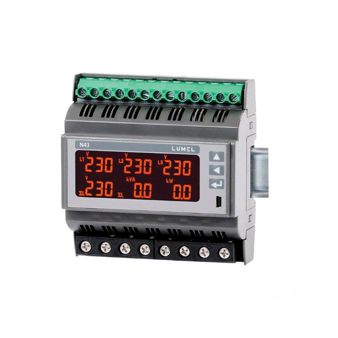 Three-phase power meter - N43 - DITEL - DIN rail