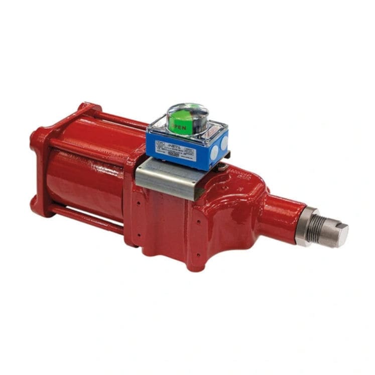 Pneumatic valve actuator - CP - Rotork - quarter-turn / Scotch yoke ...
