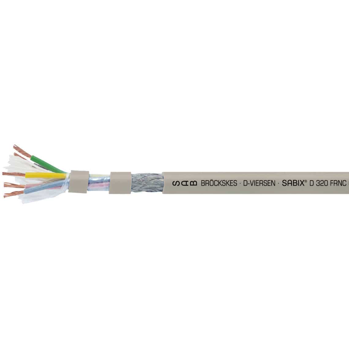 Electrical data cable - SABIX® D 320 FRNC C1 - SAB BROECKSKES GMBH & Co. KG - DIN / insulated ...