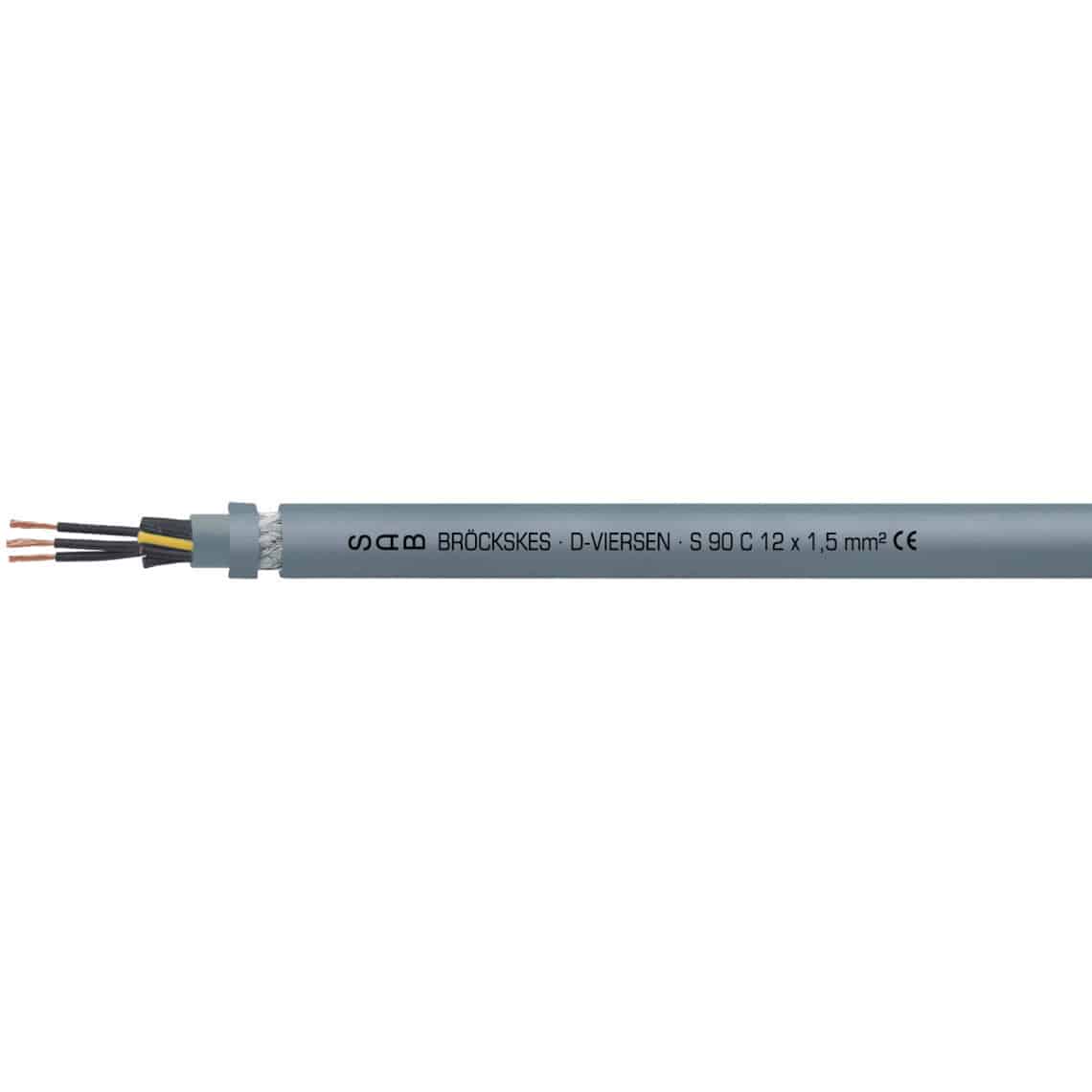 Highly flexible electrical cable - S 90 C - SAB BROECKSKES GMBH & Co. KG - power / insulated ...