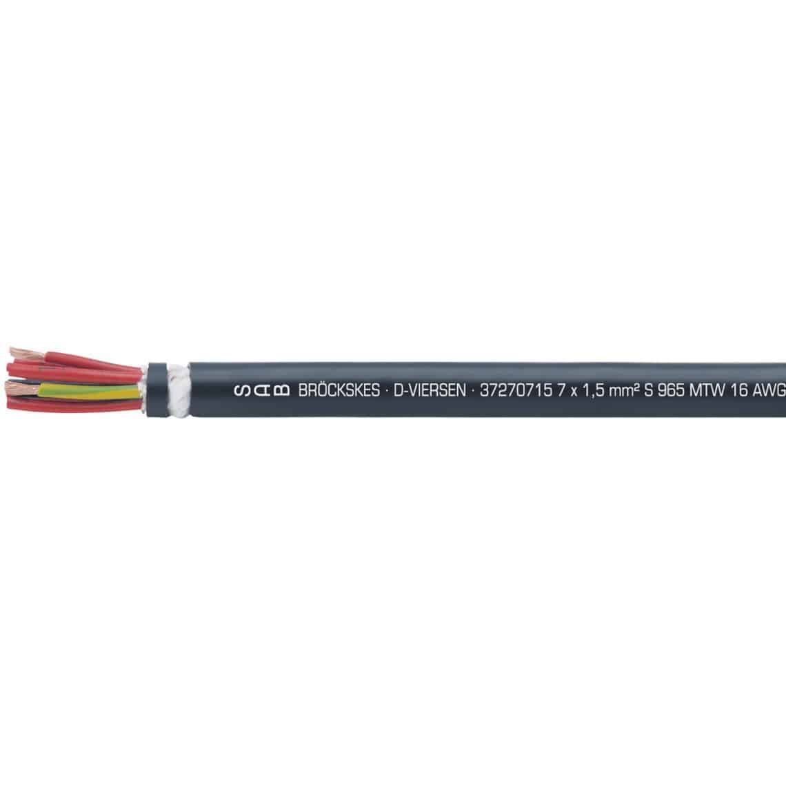 Highly flexible electrical cable - S 965 MTW - SAB BROECKSKES GMBH & Co. KG - power / DIN ...