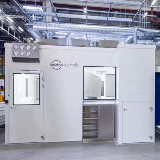 Clean room for the pharmaceutical industry - Weiss Technik