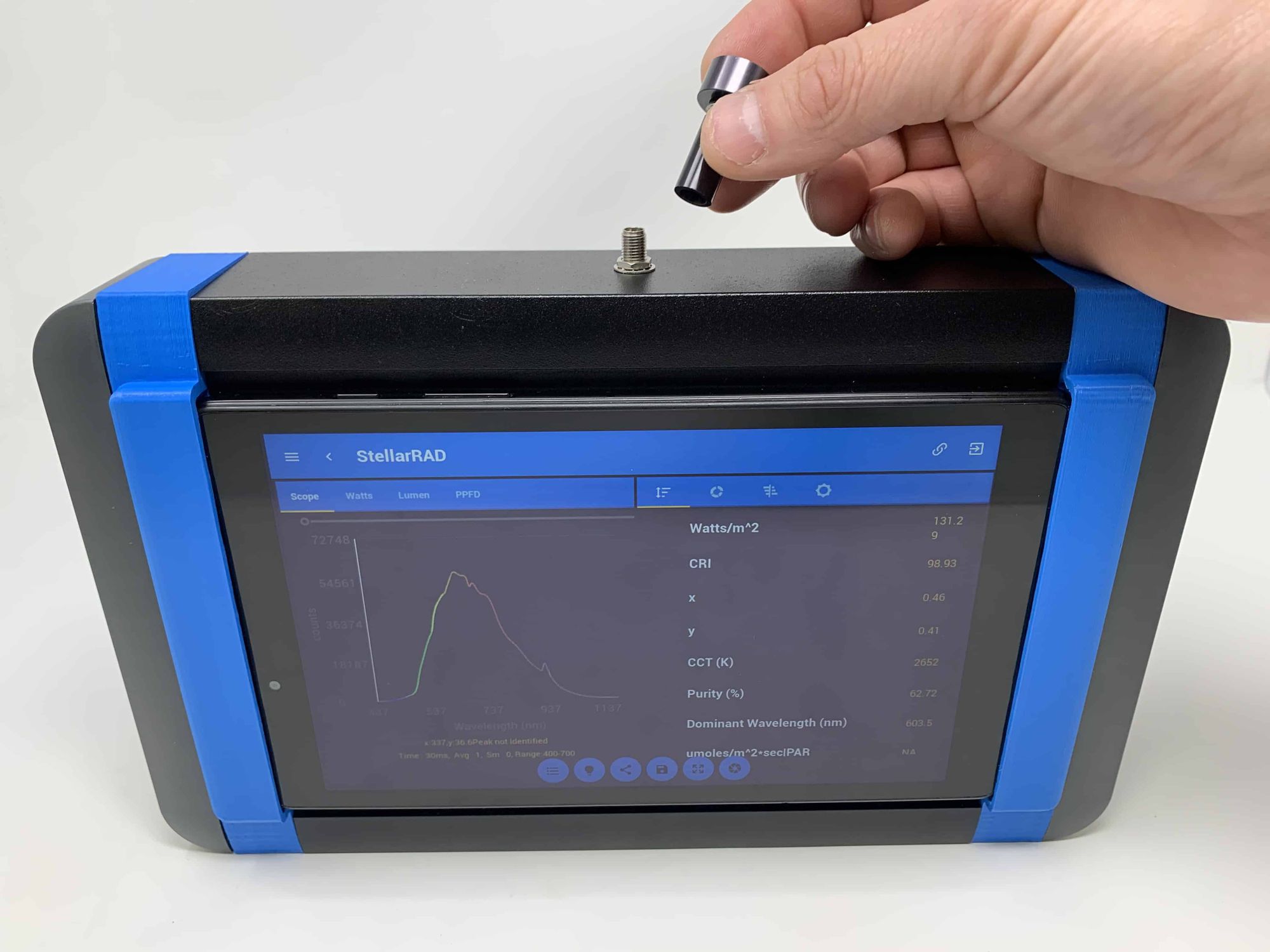 Rugged spectroradiometer - Stellar-RAD series 3 - StellarNet - handheld ...