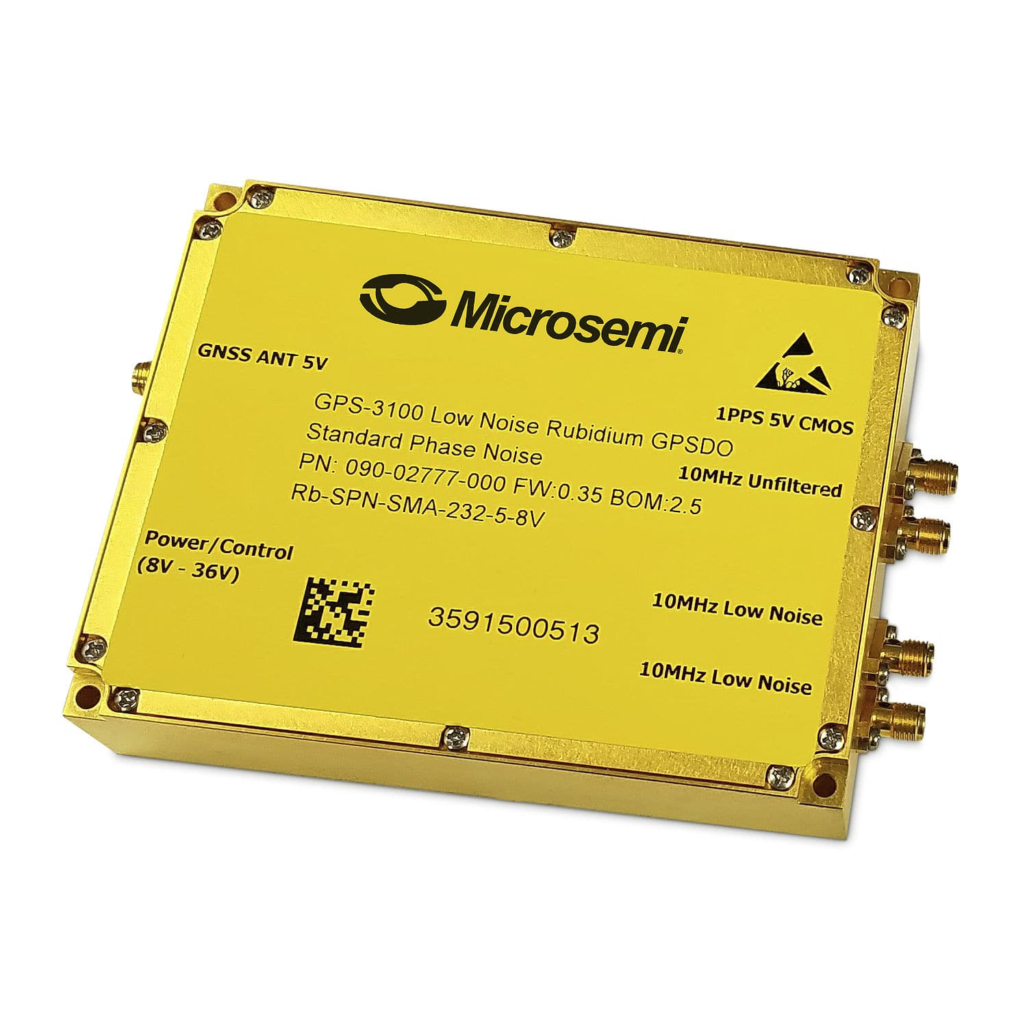 Electronic oscillator - GPS-3xx0 - Microsemi - clock / miniature / avionics