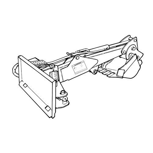 Skid steer loader hydraulic backhoe - Bob-Tach™ - BOBCAT