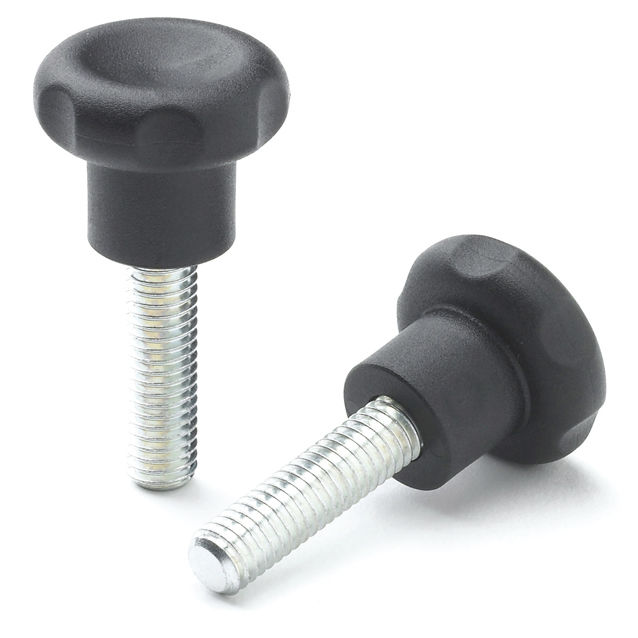 Threaded knob - F111 - Boteco - lobe / polyamide / with stud
