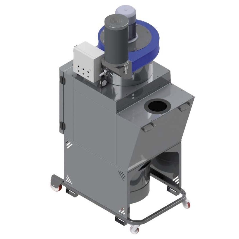 Industrial vacuum cleaner - ZEFIRO CUBE 20 Z22 - Delfin Vacuums - dry ...