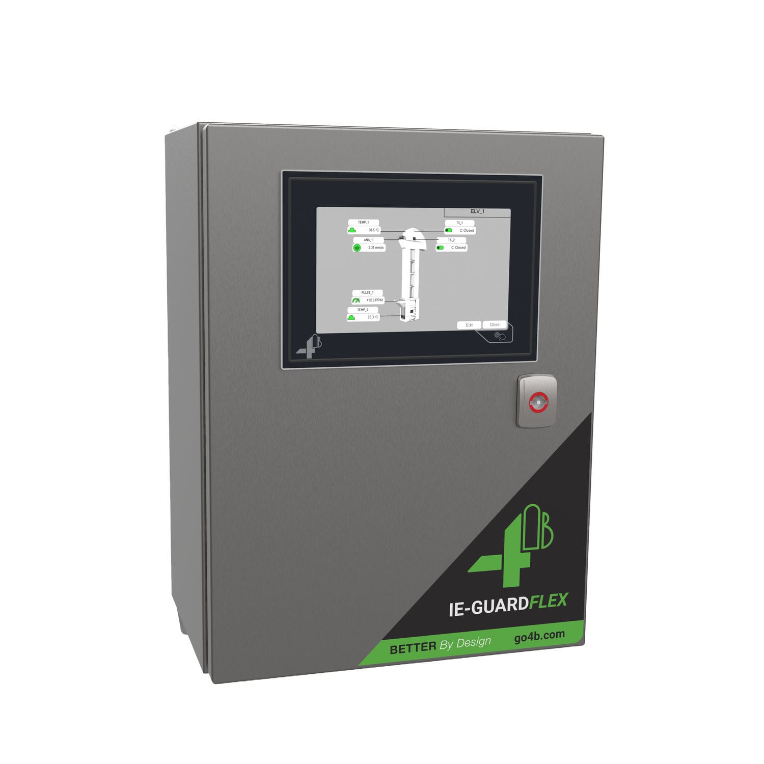 Control unit with display - IE-GuardFlex - 4B Braime Components - for ...